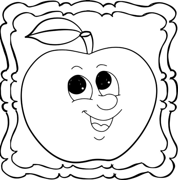 Apple Coloring Book : Easy and Fun Apples Colouring Book for Kids ...