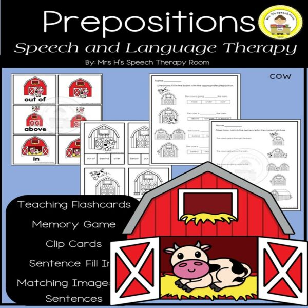 Prepositions and Positional Concepts Farm Themed | Made By Teachers