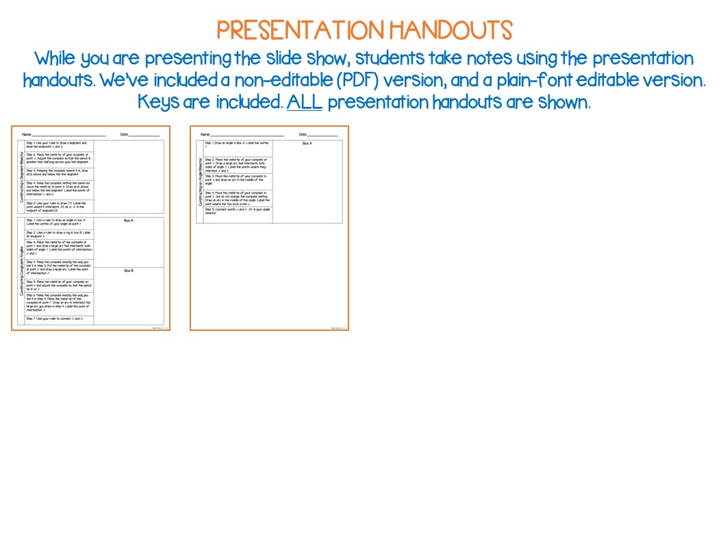 Lines and Angles - Guided Notes, Presentation and INB Activities | Made ...