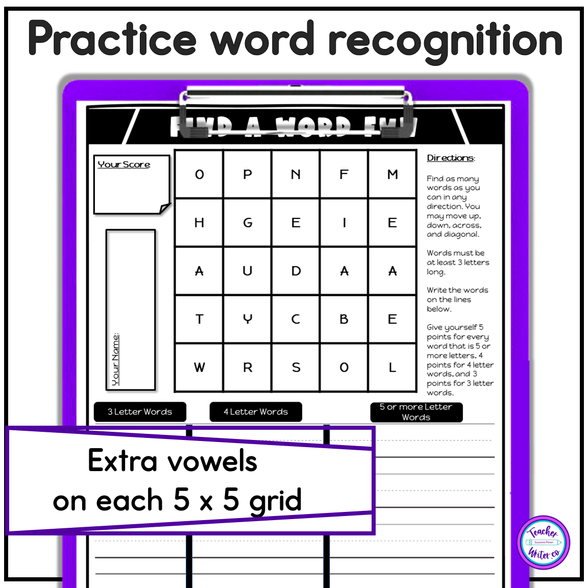 Word Scramble Puzzle Game | Teacher Appreciation | FREE | Made By Teachers