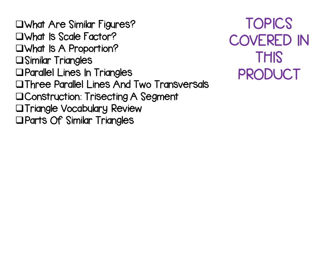 Similar Polygons - Guided Notes, Presentation, and INB Activities ...