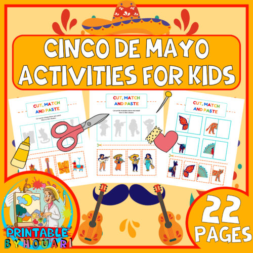 Cinco De Mayo activities for kids- Mexico Activity For Kids- cut and ...
