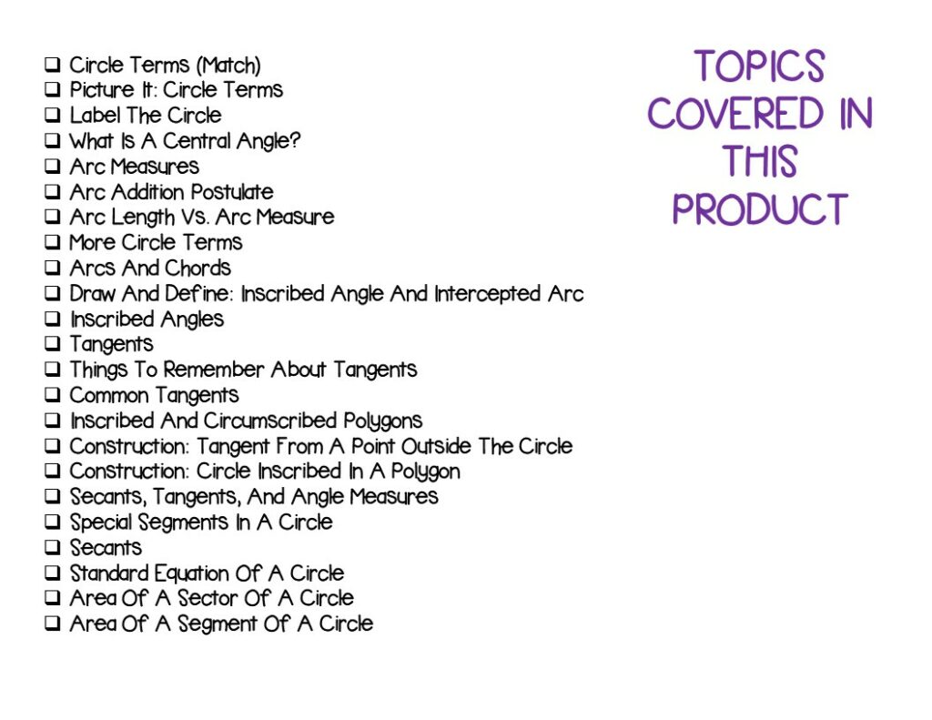 Circles - Guided Notes, Presentation, and INB Activities | Made By Teachers