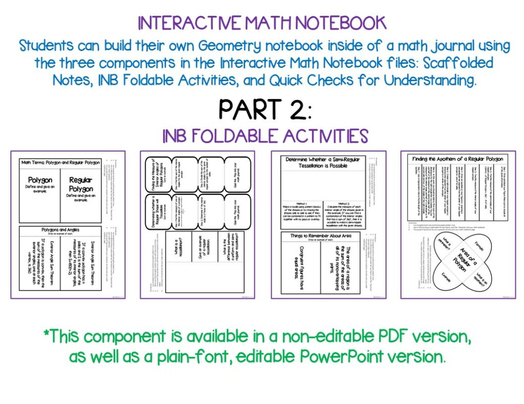 Polygons and Area - Guided Notes, Presentation, and INB Activities ...
