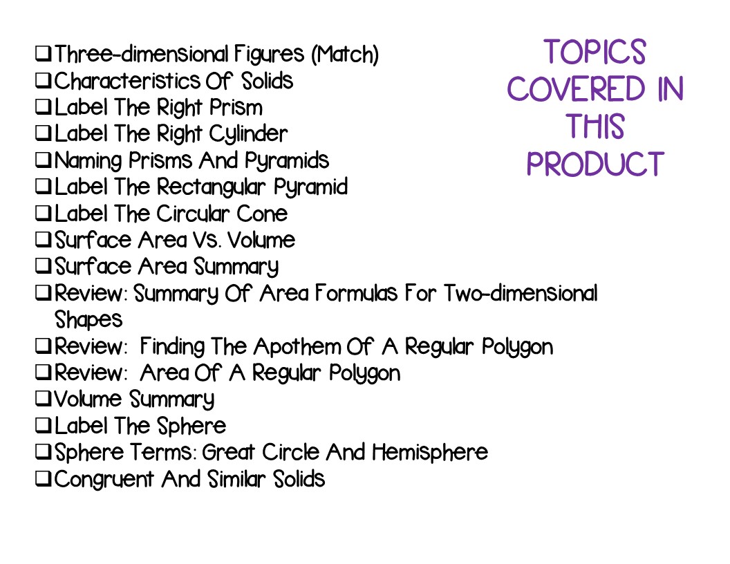 Surface Area and Volume - Guided Notes, Presentation, and INB ...