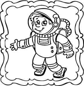 Astronaut Coloring Book : Easy and Fun Astronauts Colouring Book for ...