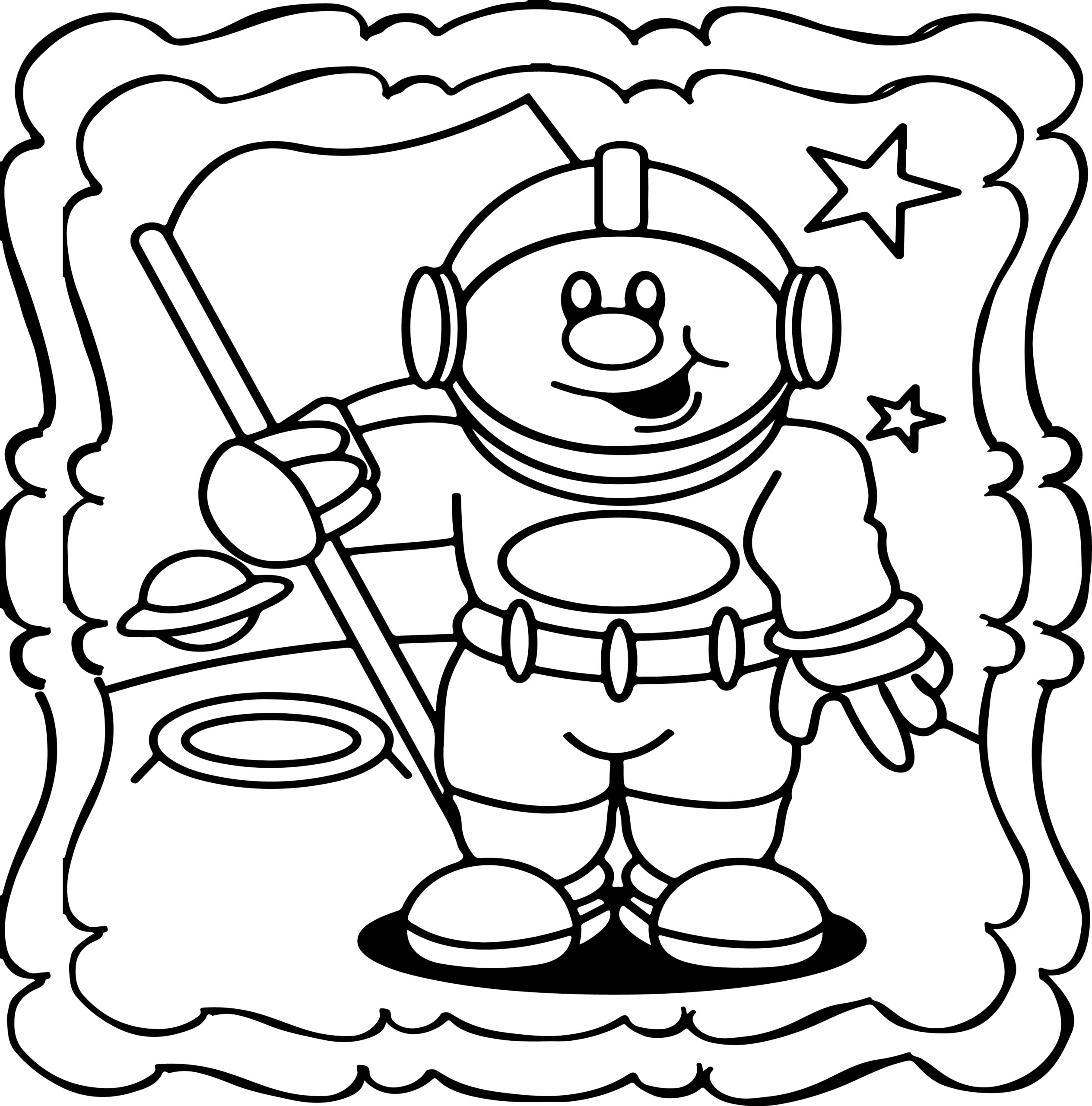 Astronaut Coloring Book : Easy and Fun Astronauts Colouring Book for ...