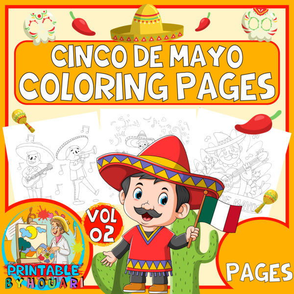 Cinco De Mayo coloring pages for kids- Mexico Activity For Cinco De ...