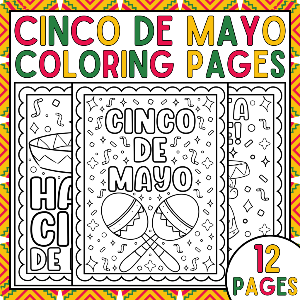 Cinco De Mayo Coloring Pages | Cinco De Mayo Coloring Sheets | Cinco De ...