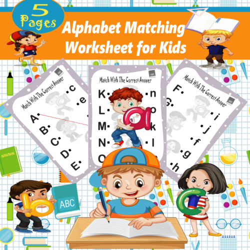 Alphabet Matching Worksheet for Kids | Made By Teachers