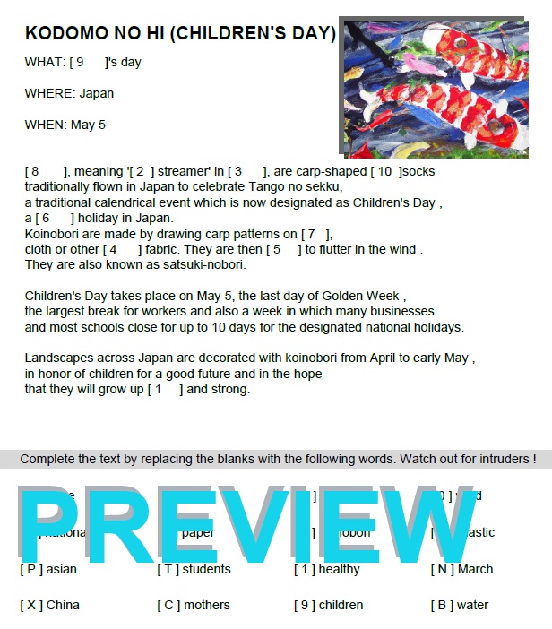 JAPANESE CHILDREN'S DAY QUIZ | Made By Teachers