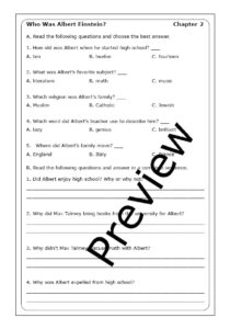 Jess Brallier "Who Was Albert Einstein?" worksheets | Made By Teachers