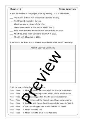 Jess Brallier "Who Was Albert Einstein?" worksheets | Made By Teachers