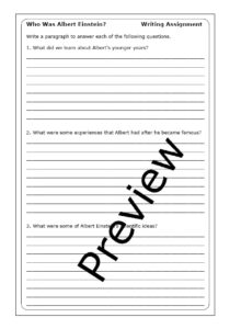 Jess Brallier "Who Was Albert Einstein?" worksheets | Made By Teachers