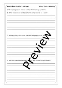Kate Boehm Jerome "Who Was Amelia Earhart?" worksheets | Made By Teachers