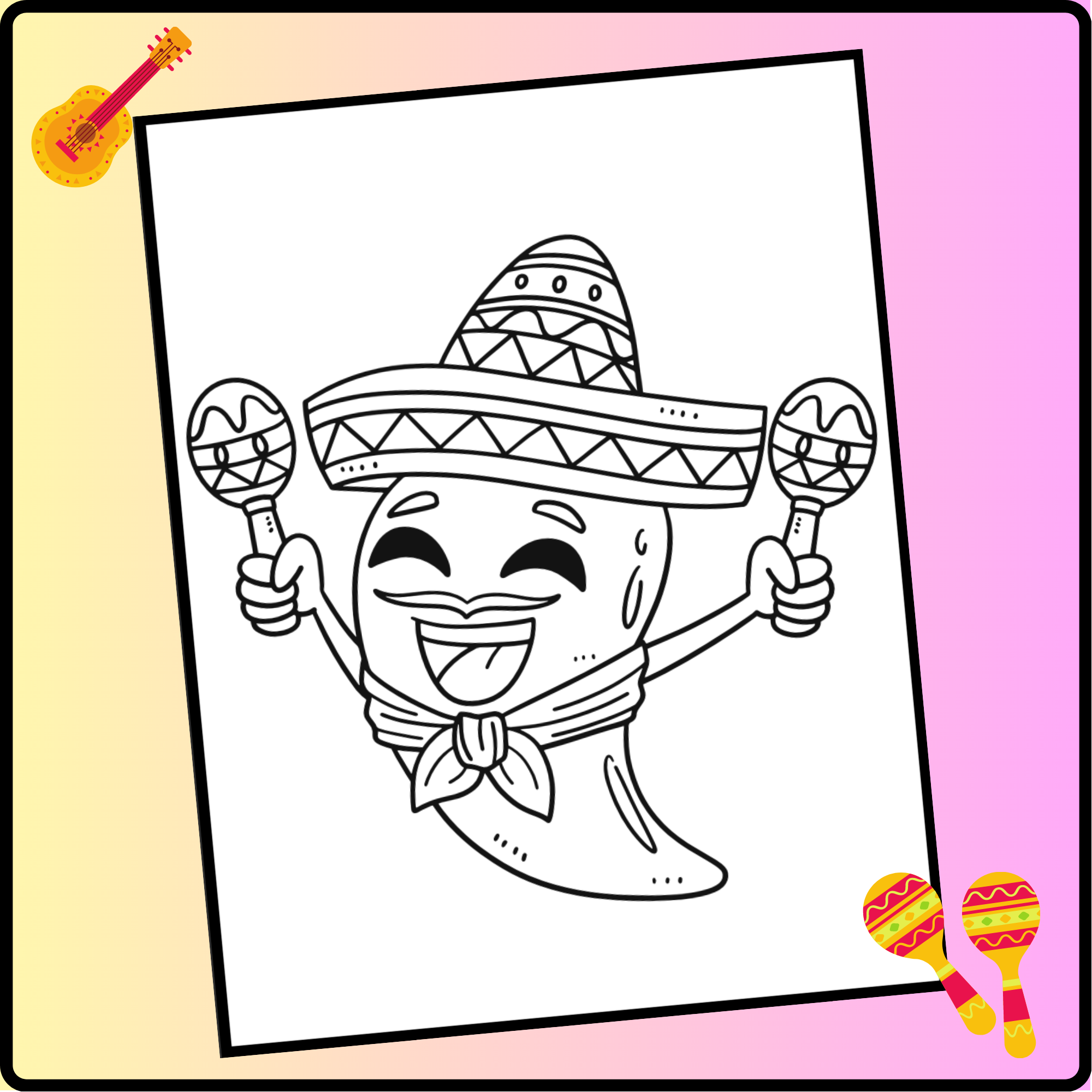 Cinco De Mayo Coloring Sheets | Hispanic Heritage Month | Made By Teachers