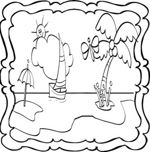 Beach Coloring Book : Easy and Fun Beaches Colouring Book for Kids ...