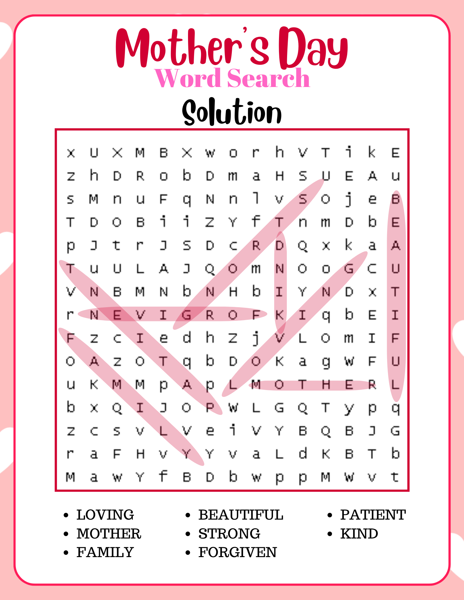Mother's Day Word Search | Made By Teachers