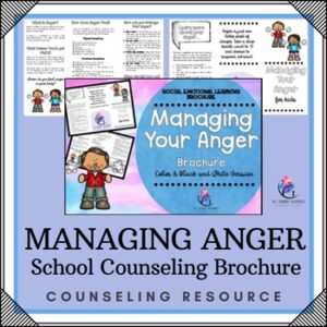 Anger Management Brochure - School Counseling Brochure | Made By Teachers