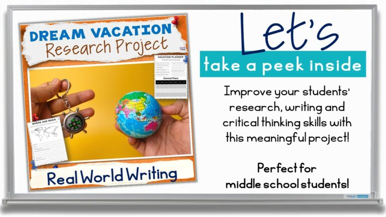 Dream Vacation Project - Print and Digital Real World Writing | Made By ...