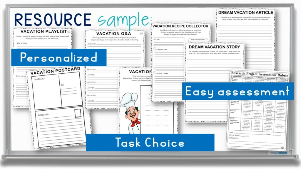 Dream Vacation Project - Print and Digital Real World Writing | Made By ...