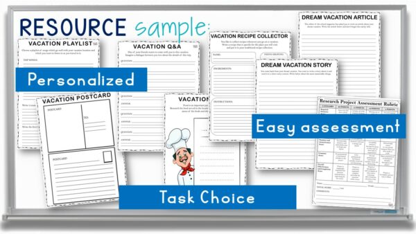 Dream Vacation Project - Print and Digital Real World Writing | Made By ...