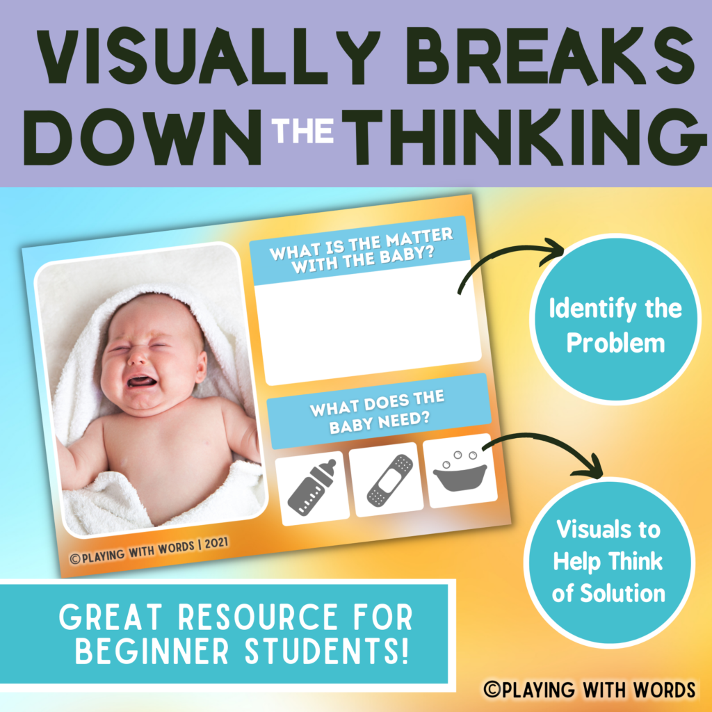 Problem Solving Scenarios for Speech Therapy - Everyday Scenes- BOOM ...