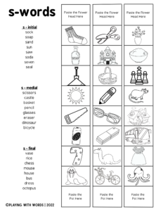 Grow Flowers for Articulation Spring Crafts for Speech Therapy | Made ...