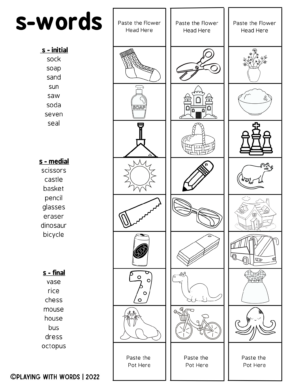 Grow Flowers for Articulation Spring Crafts for Speech Therapy | Made ...