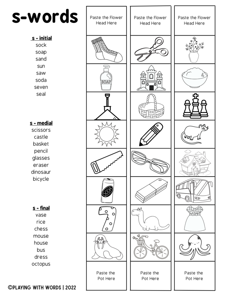 Grow Flowers for Articulation Spring Crafts for Speech Therapy | Made ...