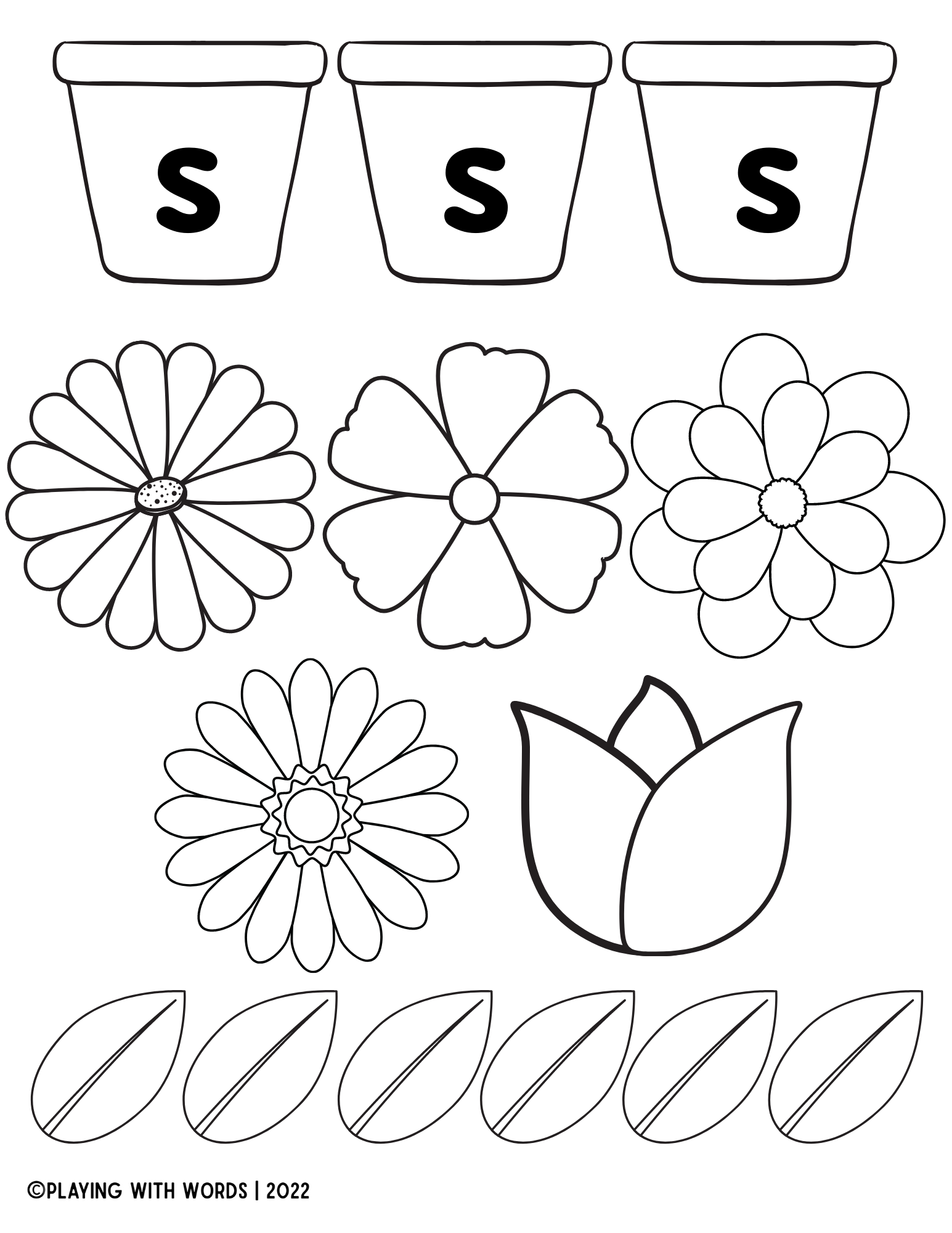 Grow Flowers for Articulation Spring Crafts for Speech Therapy | Made ...