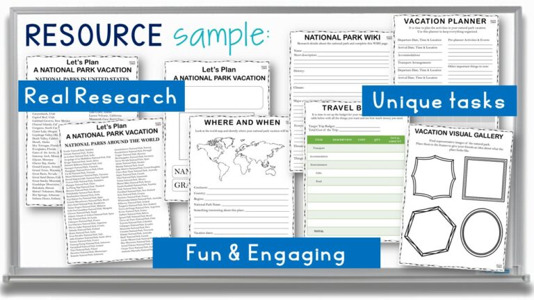 National Park Vacation Research Project - Print and Digital Real World ...