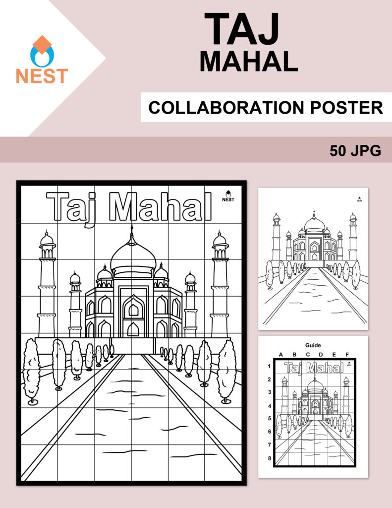Taj Mahal Collaboration Poster | Made By Teachers
