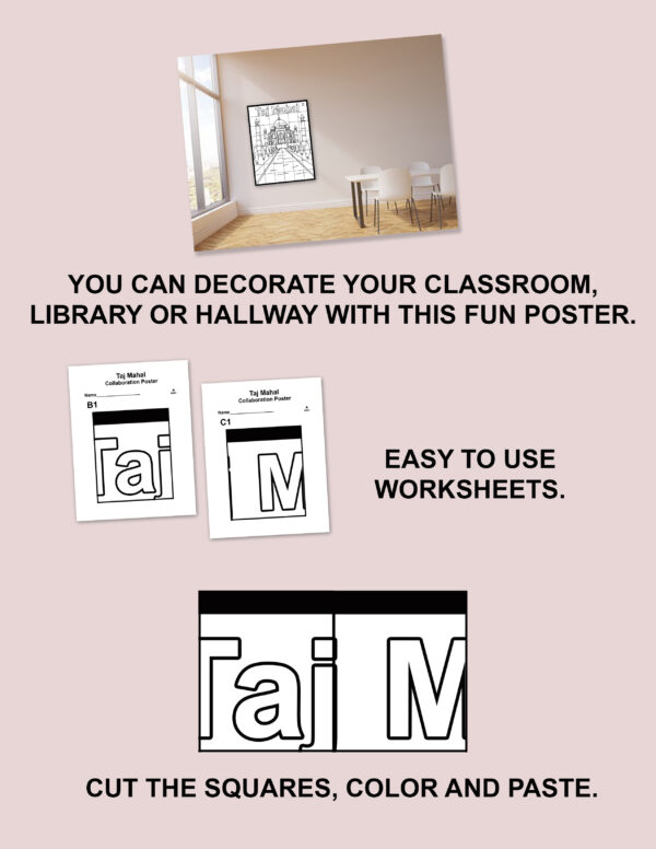 Taj Mahal Collaboration Poster | Made By Teachers