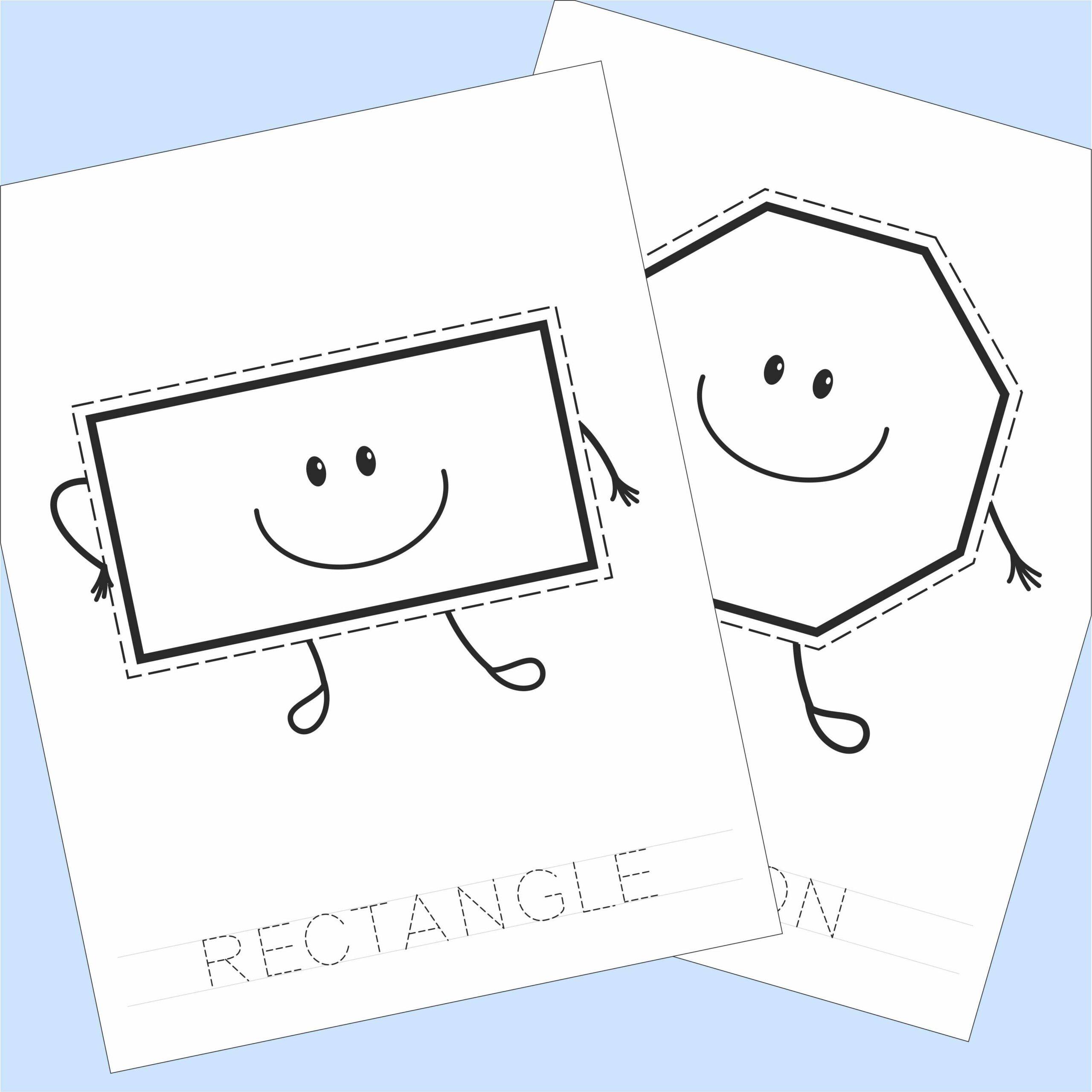 Shapes Printable, Coloring Pages, Worksheets for Kids, Learning Shapes ...