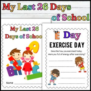 ABC Countdown Journal, Calendar, Posters, Crowns (End of School Year ...