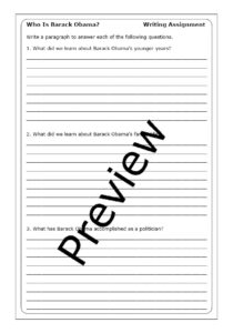 Roberta Edwards "Who Is Barack Obama?" worksheets | Made By Teachers