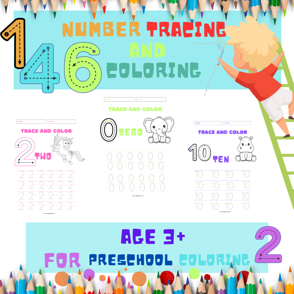 Number tracing worksheets for toddlers | Made By Teachers