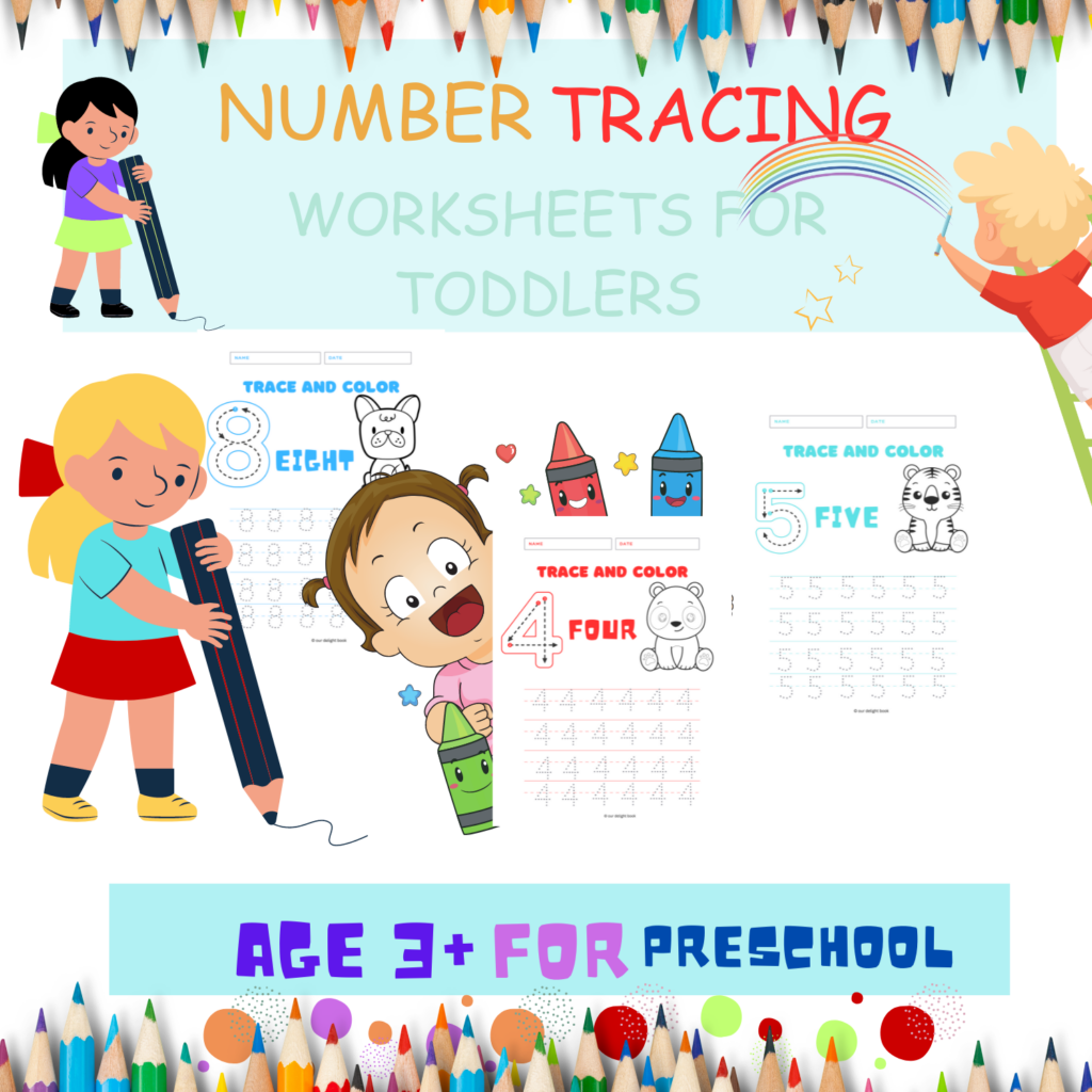 Number tracing worksheets for toddlers | Made By Teachers