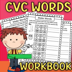 "CVC Words Workbook: Unlock Your Child's Reading Potential! Editable ...