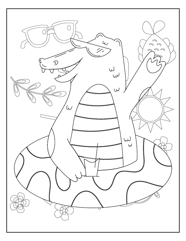 Experience the Joy of Summer with My Vibrant Coloring Book - Perfect ...