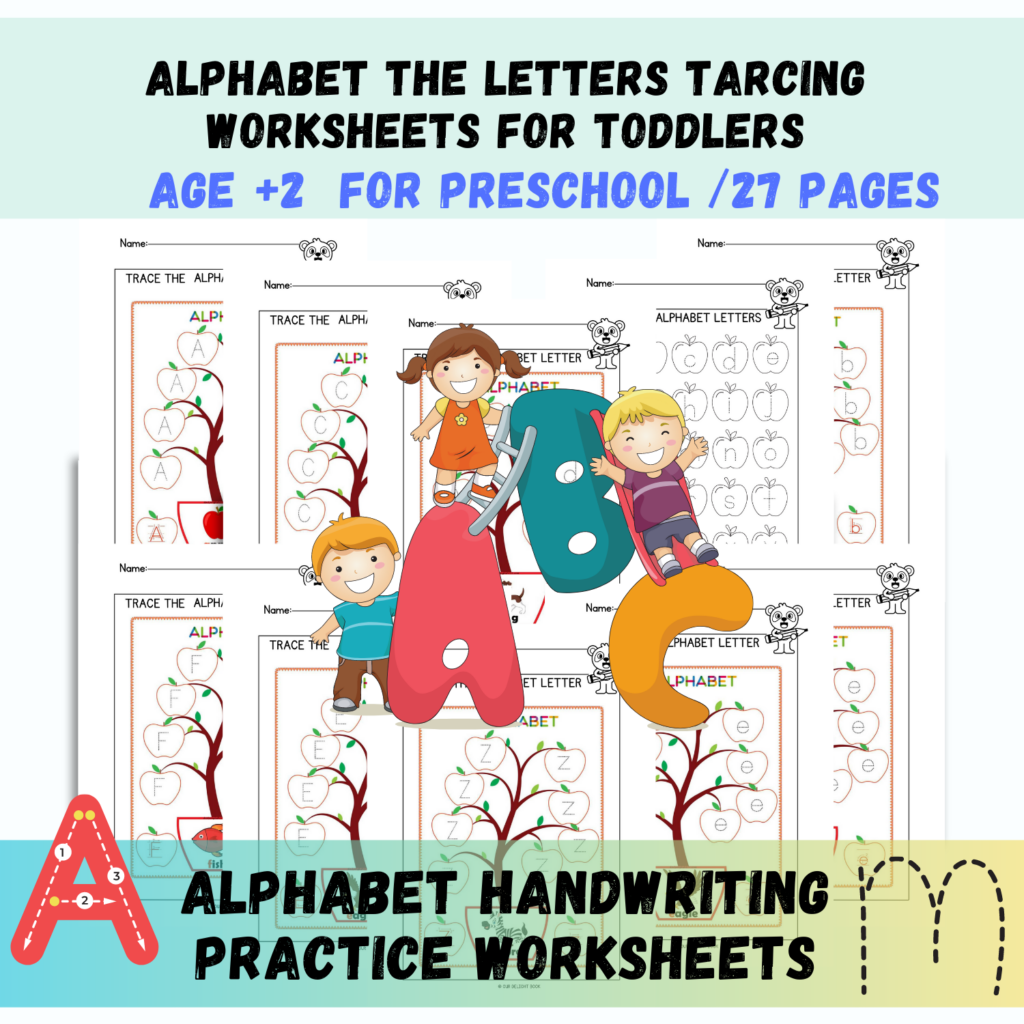 Alphabet the letters tarcing worksheets for toddlers | Made By Teachers