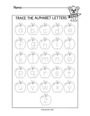 Alphabet the letters tarcing worksheets for toddlers | Made By Teachers