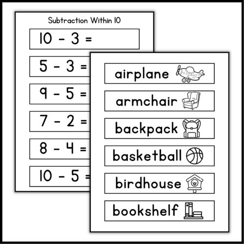 Rainbow Craft Addition, CVC & Compound Words - Spring Activity | Made ...