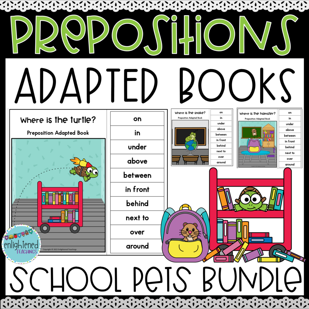 School Prepositions Adapted Book Interactive Booklet Back to School ...