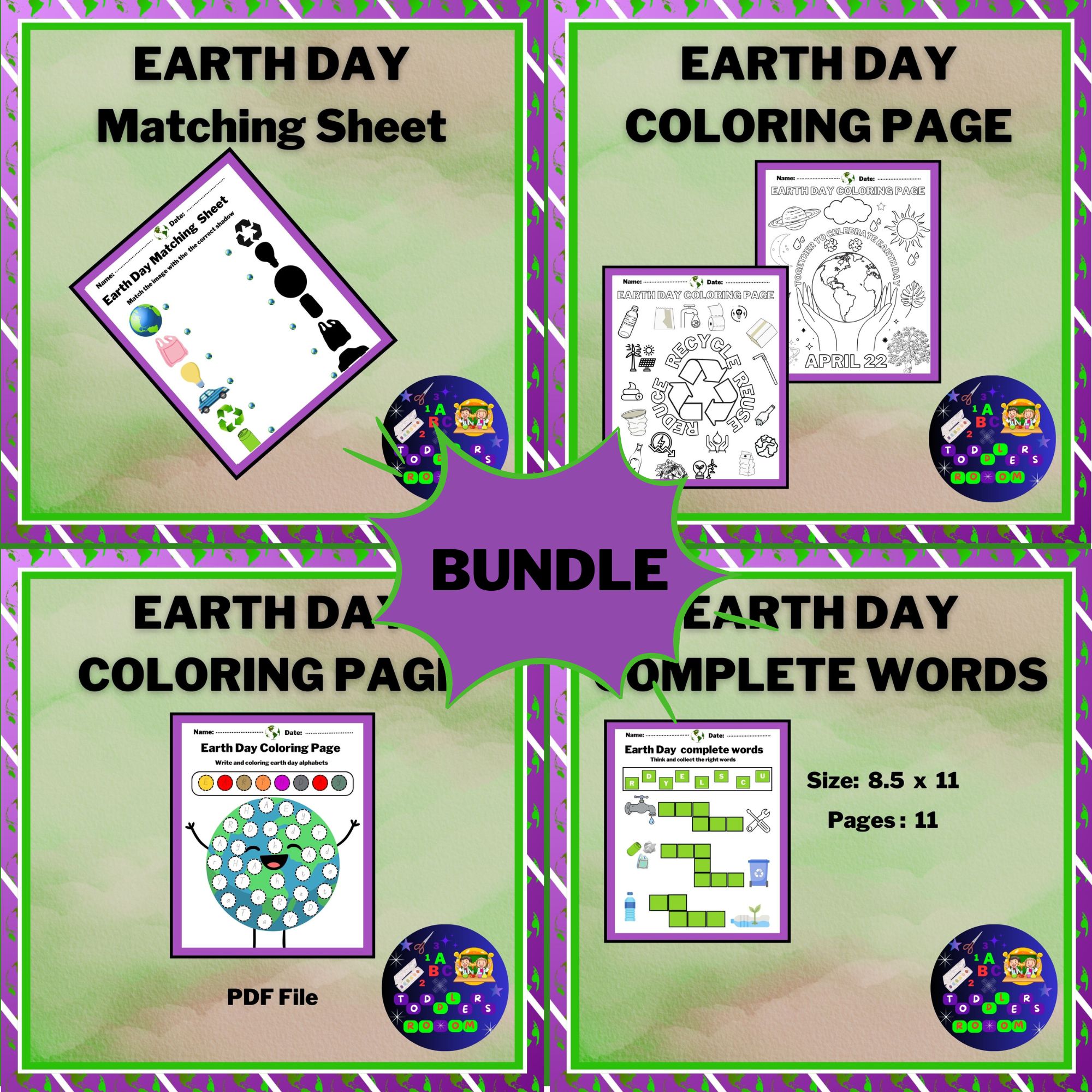 Spring activity bundle for kindergarten children | Made By Teachers