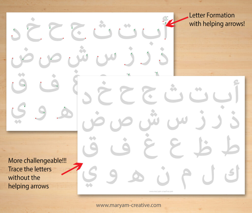 11 Arabic Alphabet Handwriting Pages, عربى | Made By Teachers