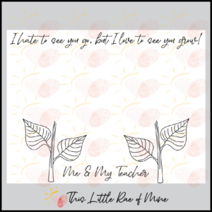 Me & My Teacher - end of school - flowers - Graduation Day | Made By ...