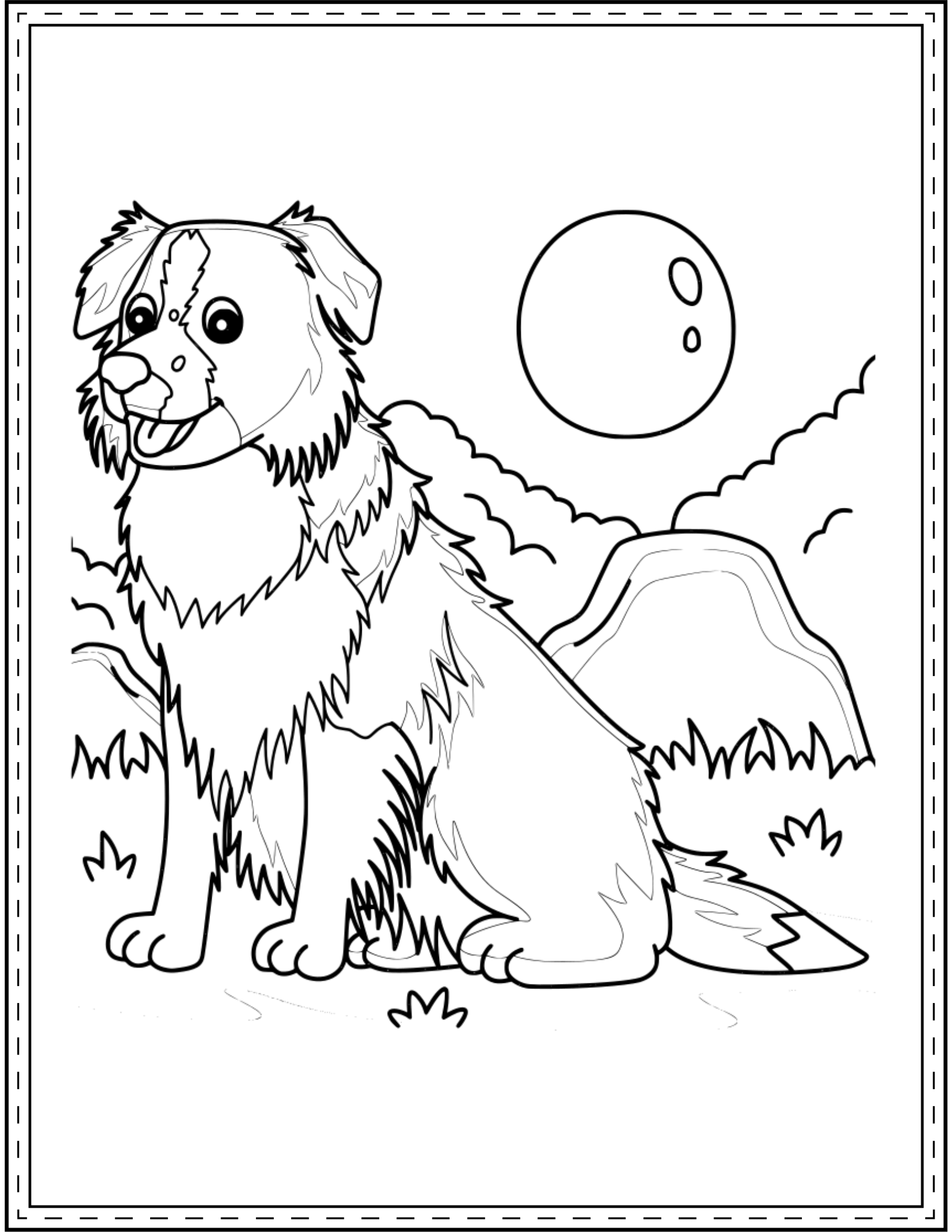 Unleash Your Creativity with Our Adorable Dog Coloring Book! | Made By ...