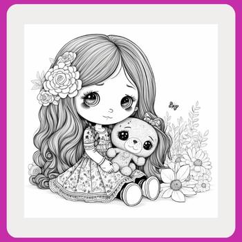 Cute Girls Coloring Pages | Made By Teachers